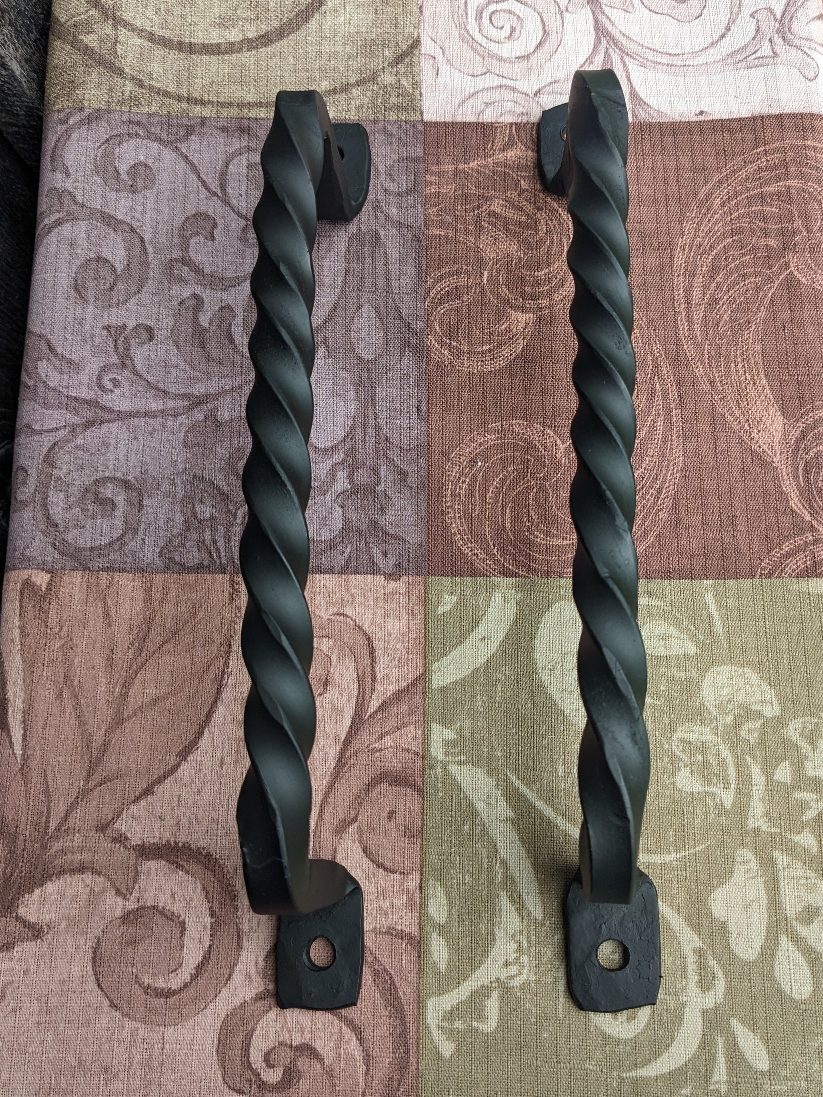 Set of 2 Twisted Hand Forged Handles – The Forge at Pleasant Valley Farm