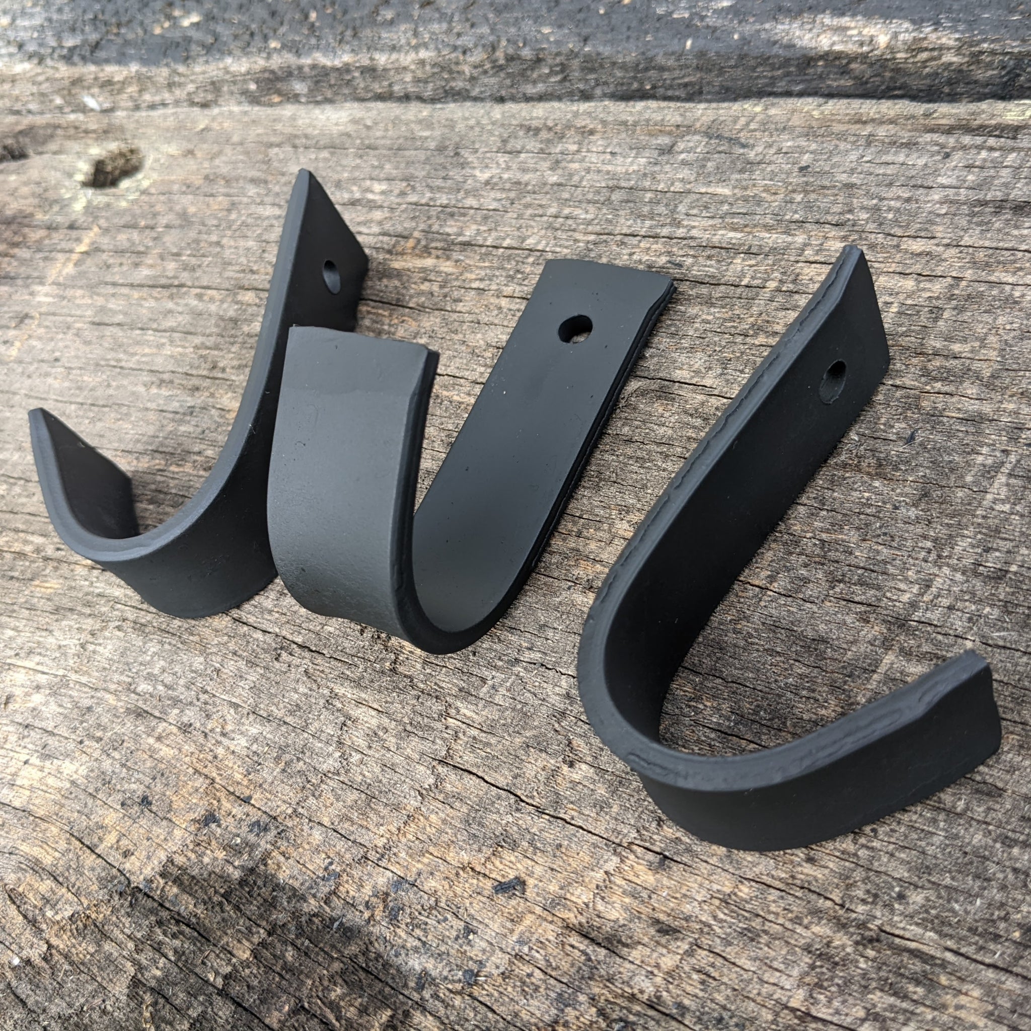 Hand Forged Hooks Made with 1" Steel . Vintage/Antique/Industrial Wrou ...