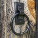 Single Large Brazed Round Ring Hand Forged Handle, Door Pull, Door Kno ...