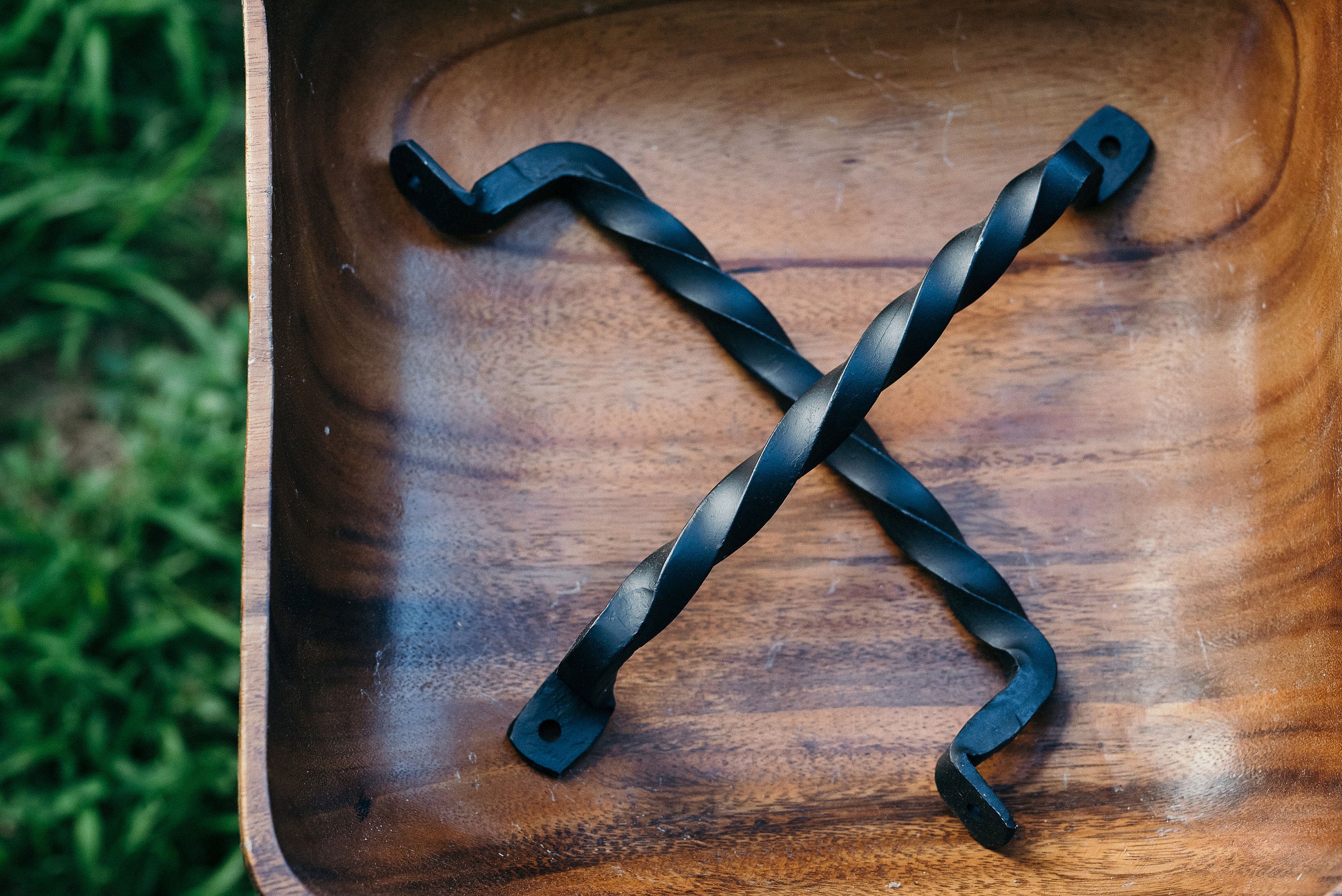 Set of 2 Twisted Hand Forged Handles – The Forge at Pleasant Valley Farm